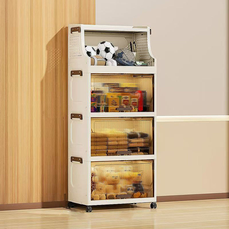 摺疊式上掀+頂層置物四層收納櫃-附輪 多款可選 024470 | Mr.Box | citiesocial | 找好東西