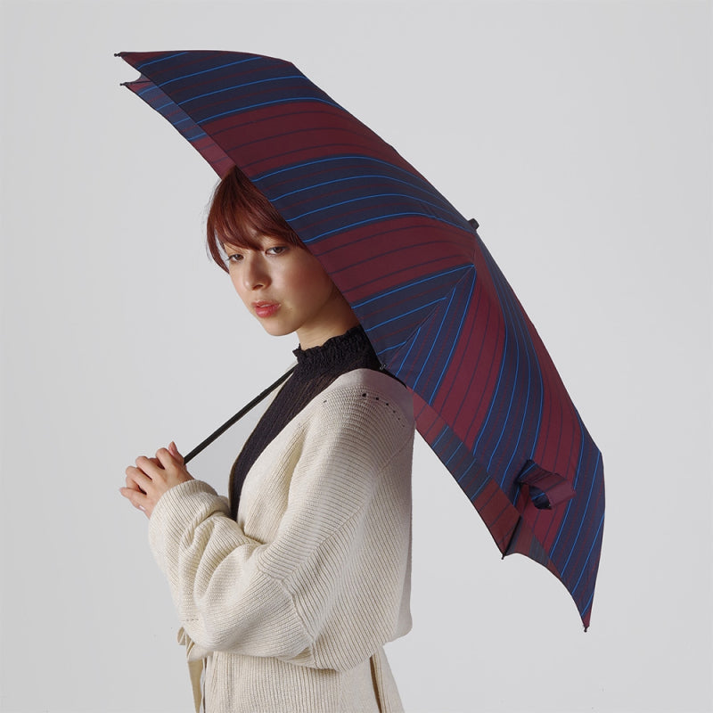 60公分輕量傘(混和條紋酒紅)-NO.5136-2 | nifty colors® | citiesocial | 找好東西