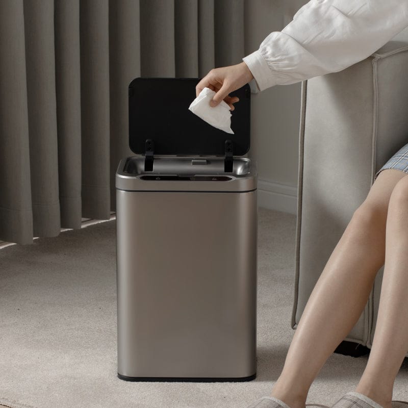 不鏽鋼臭氧除臭感應垃圾桶20L ELPH9611U 鈦金色 | elpheco | citiesocial | 找好東西