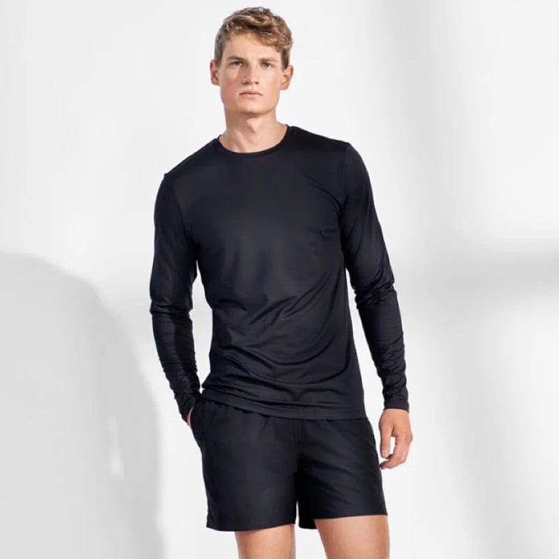 Long-Sleeve Active 長袖經典圓領速乾除臭T-黑 | Bread & Boxers | citiesocial | 找好東西