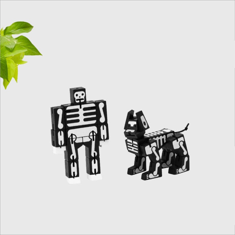 Cubebot 酷比人【骷髏限定款】木製變形積木機器人 益智設計玩具 療癒小物推薦 交換禮物 | Cubebot | citiesocial ...