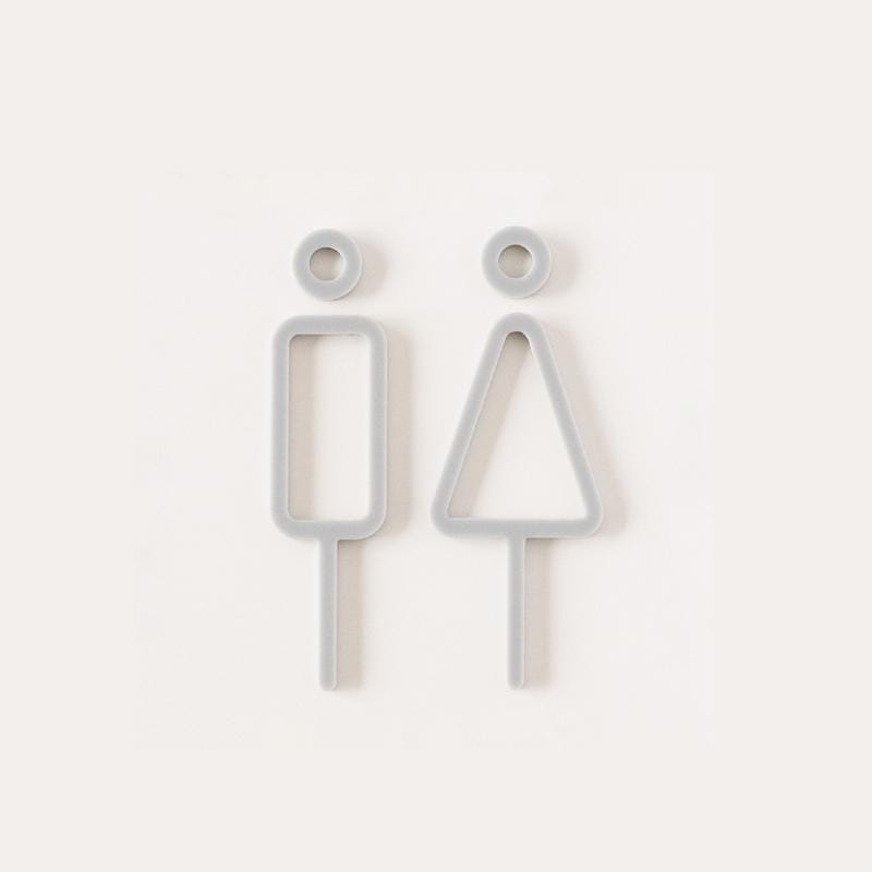 MOHEIM｜RESTROOM SIGN 男女標示 灰 | PRIME | citiesocial | 找好東西